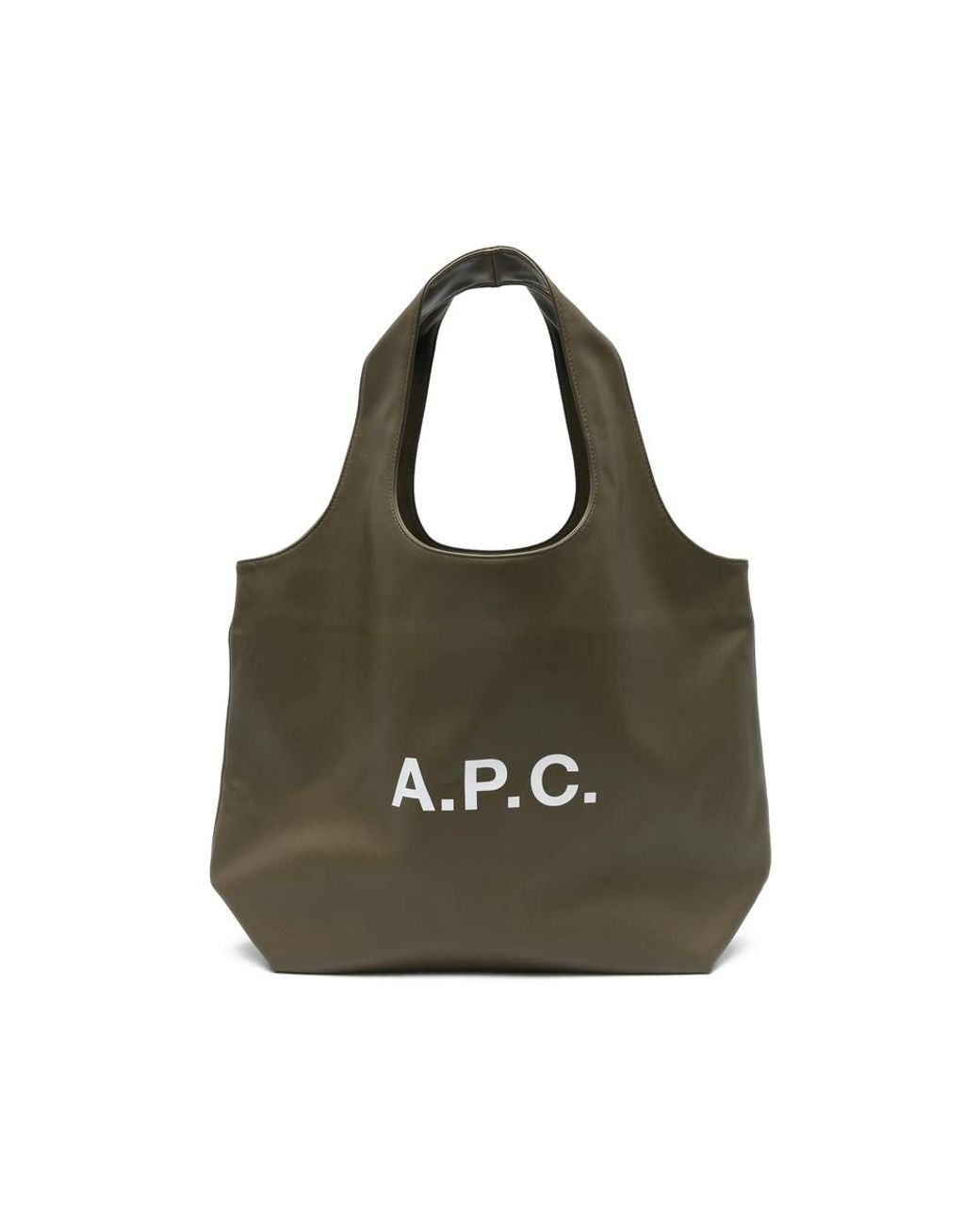 A.P.C. A. P.C. Logo Shoulder Bag in Green | Lyst UK