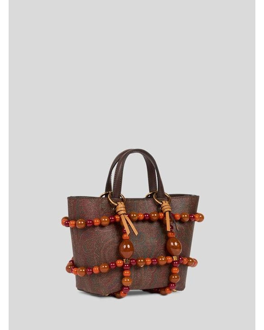 Etro Decorative Bag Cage With Marbles in White | Lyst