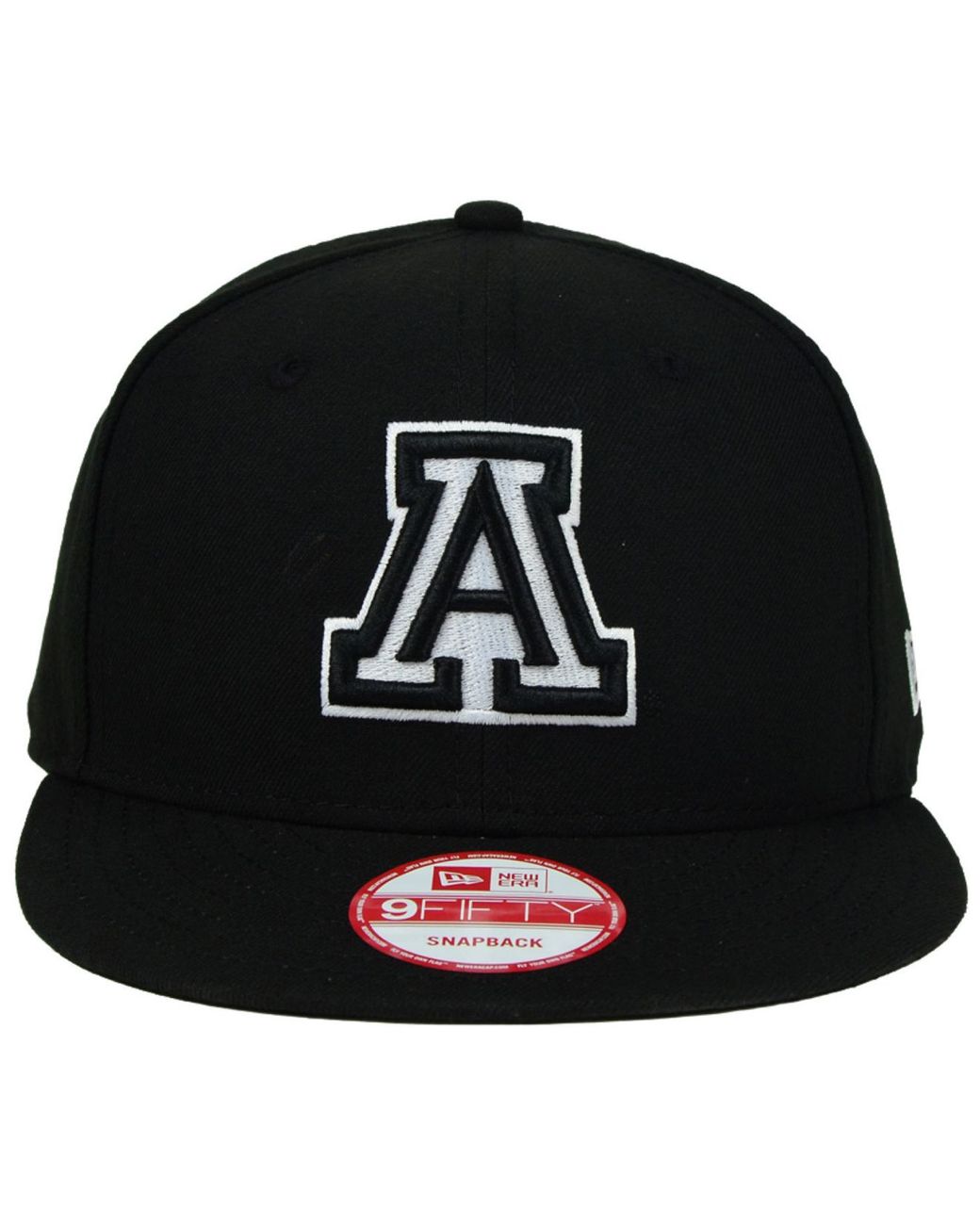 KTZ Arizona Wildcats Black White 9fifty Snapback Cap for Men | Lyst