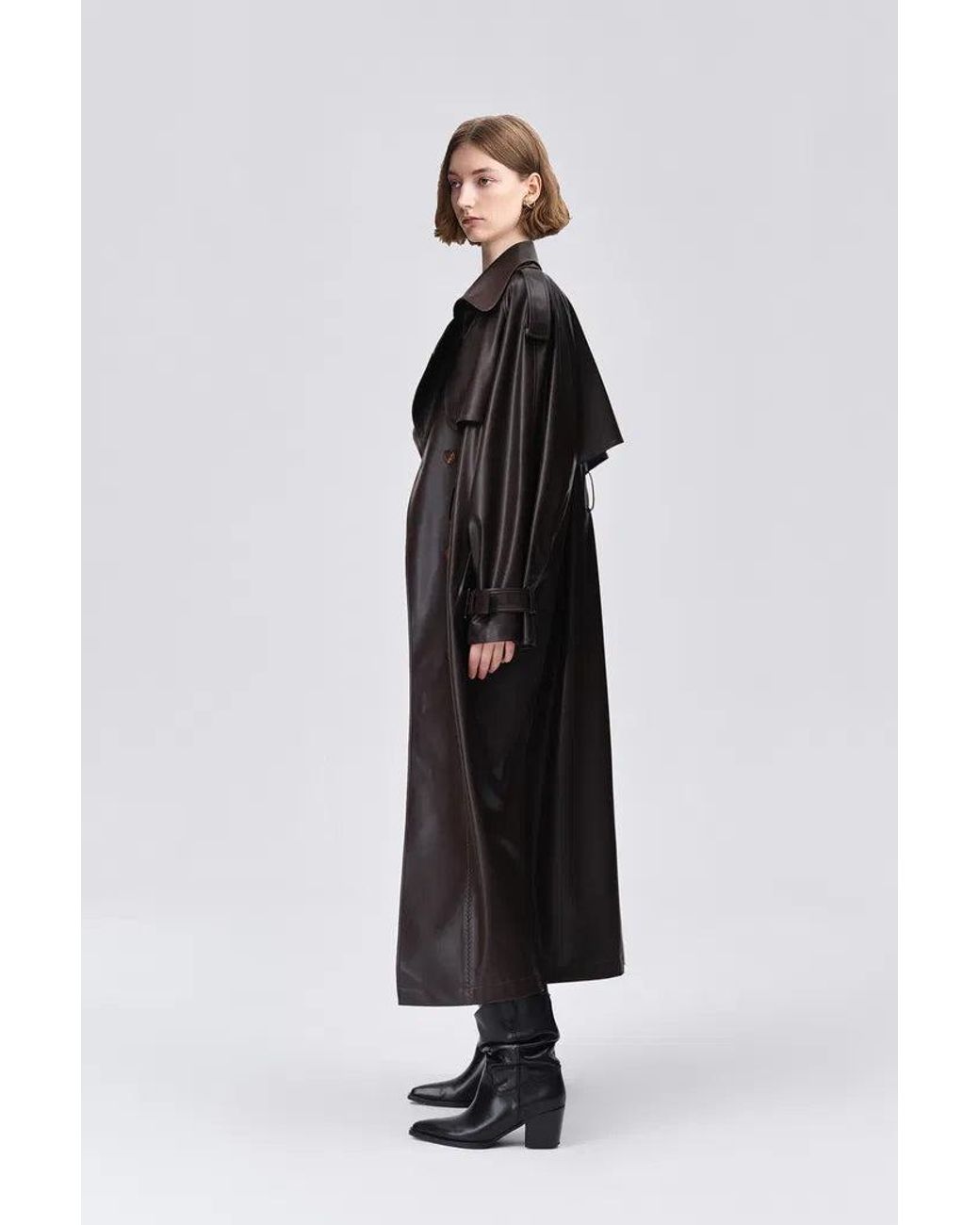 Fabrique Tai Trench Coat in Blue | Lyst UK