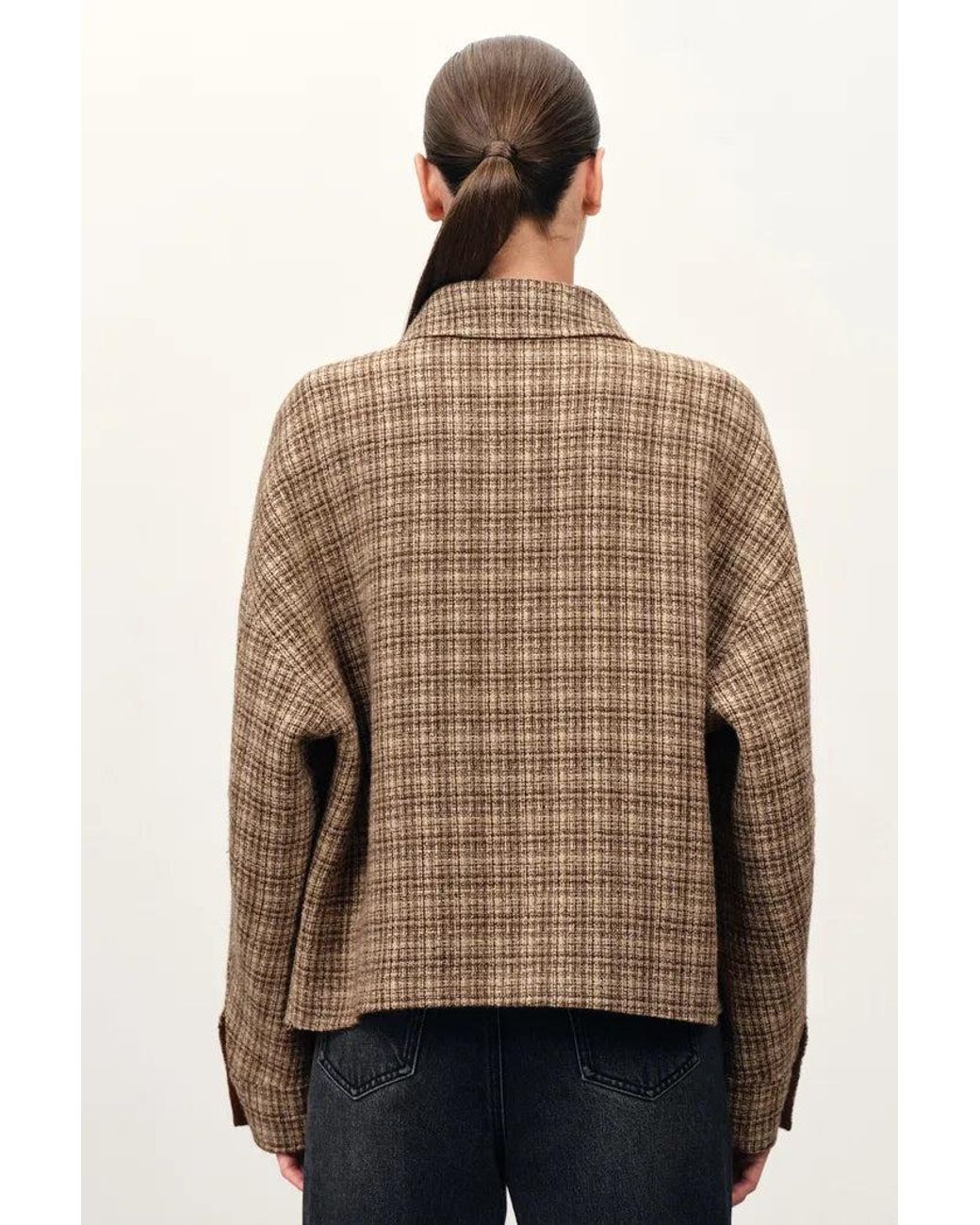 Fabrique Rowan Two Tone Reversible Jacket in Natural | Lyst