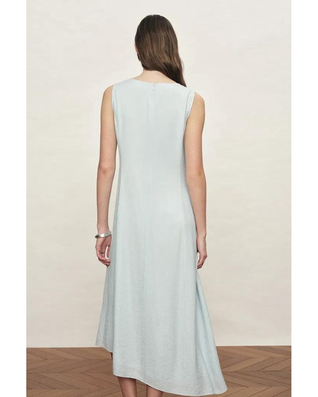 Fabrique Arilyn Petal Drawstring Dress in Natural | Lyst UK