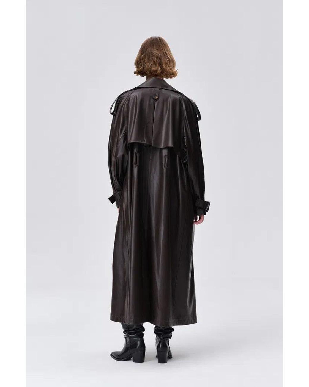 Fabrique Tai Trench Coat in Blue | Lyst UK