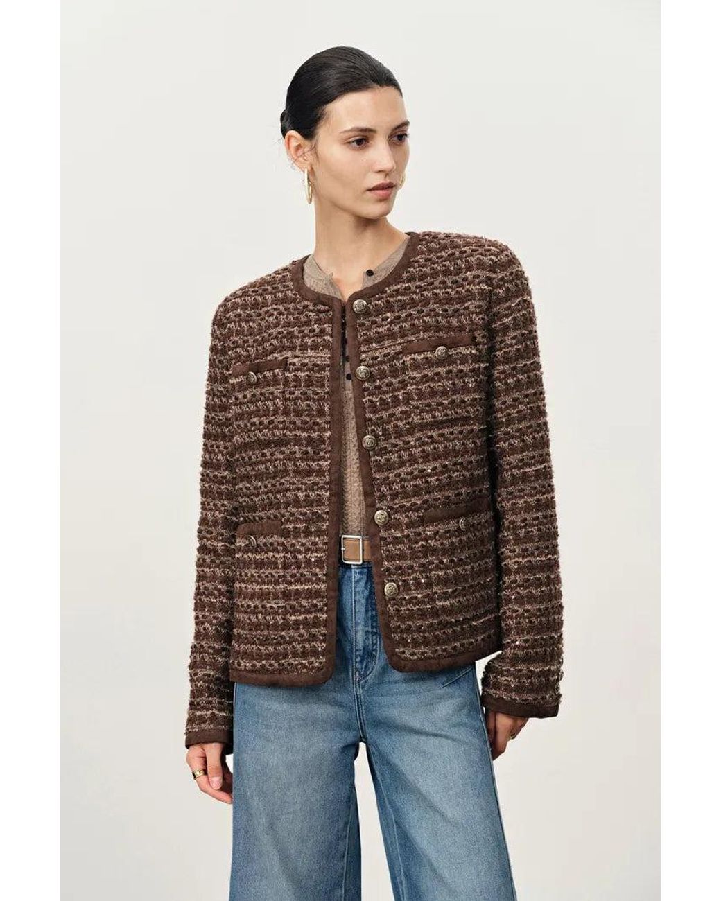 Fabrique Colmar Boxy Tweed Jacket | Lyst UK