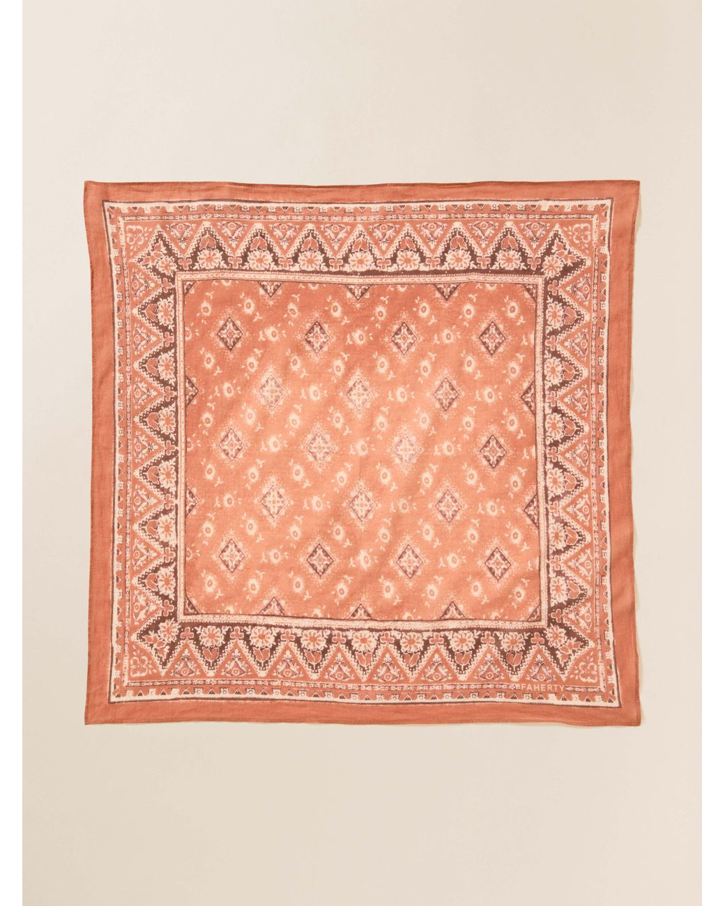 Faherty Spring Salutation Bandana in Pink | Lyst