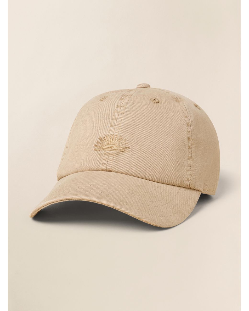 Faherty Sunwashed Baseball Hat in Natural | Lyst UK