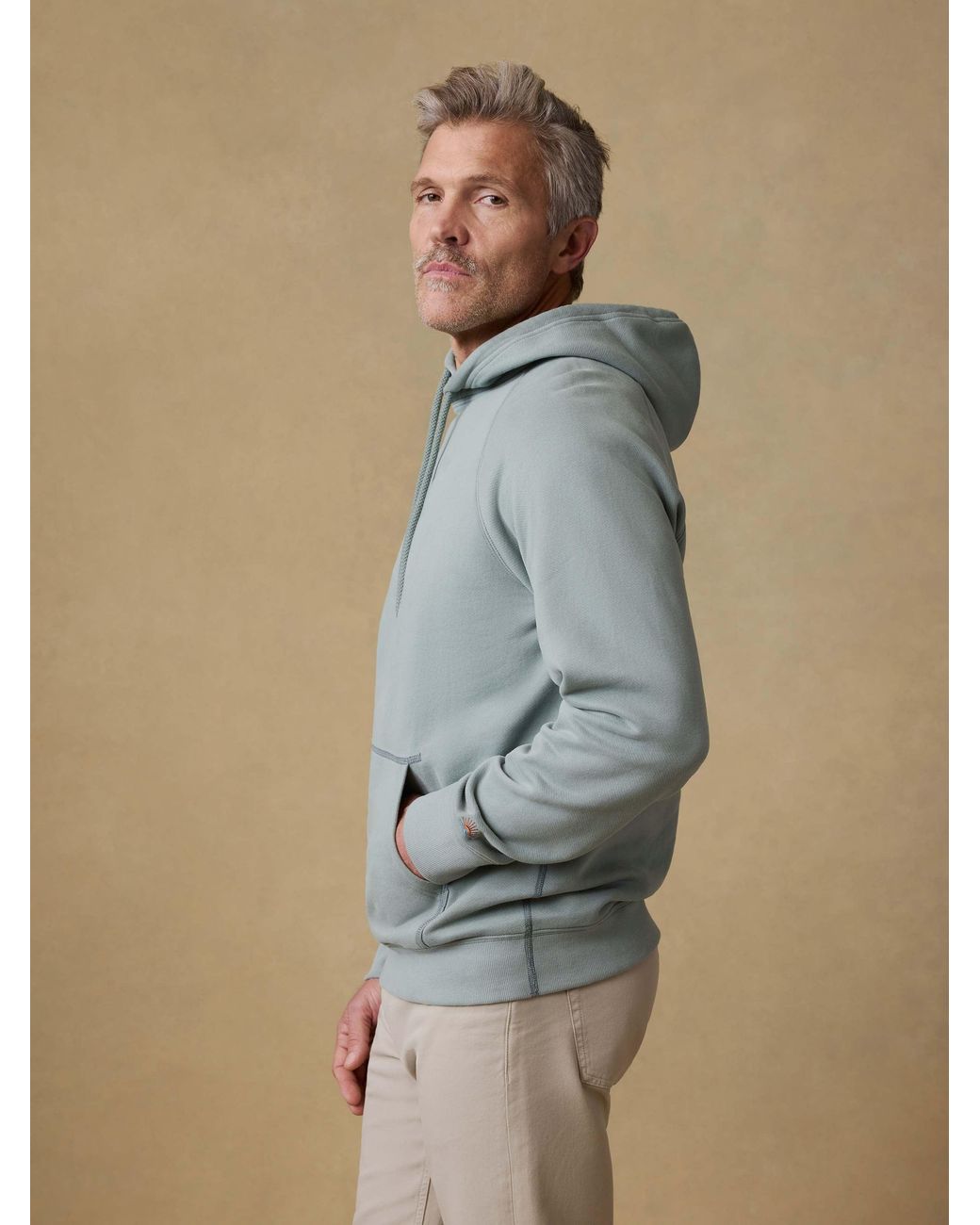 Faherty High Standard Fleece Hoodie in Blue for Men | Lyst UK