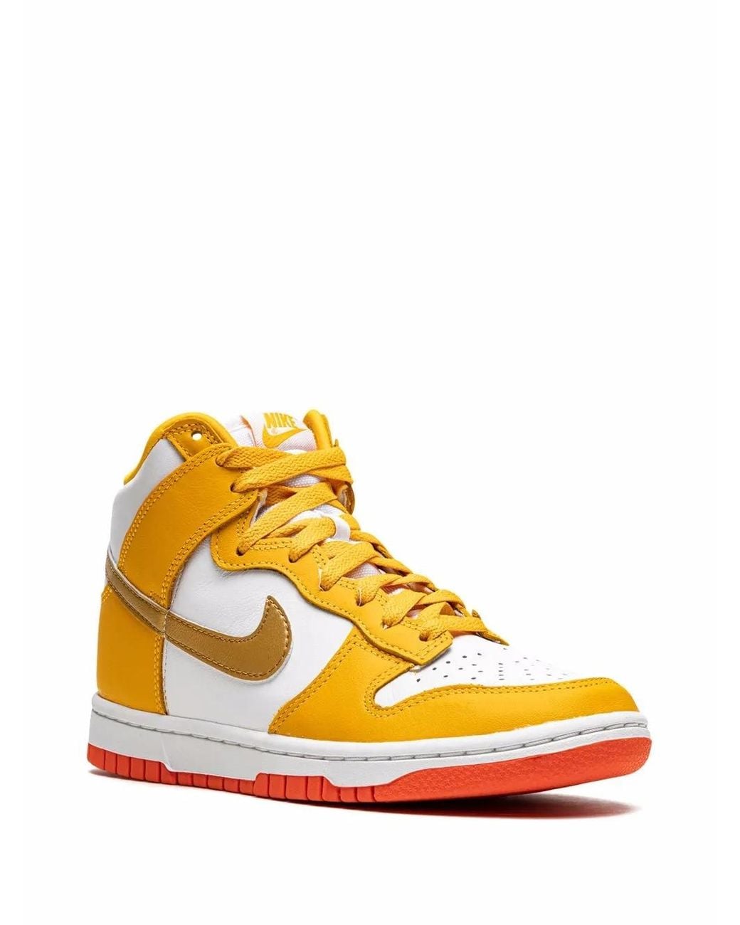 Nike Dunk High "University" Sneakers in Yellow | Lyst