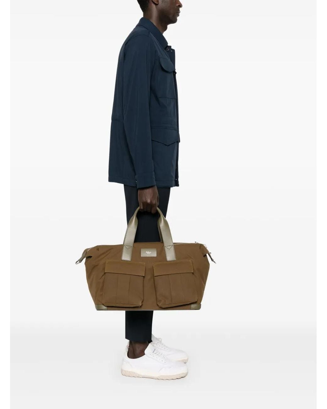 Mulberry Heritage Waxed Day Clipper Holdall in Brown for Men | Lyst
