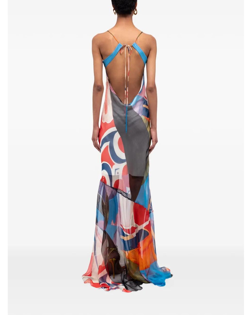 Donde Esteban Palenque Floral Maxi Dress in Blue | Lyst UK