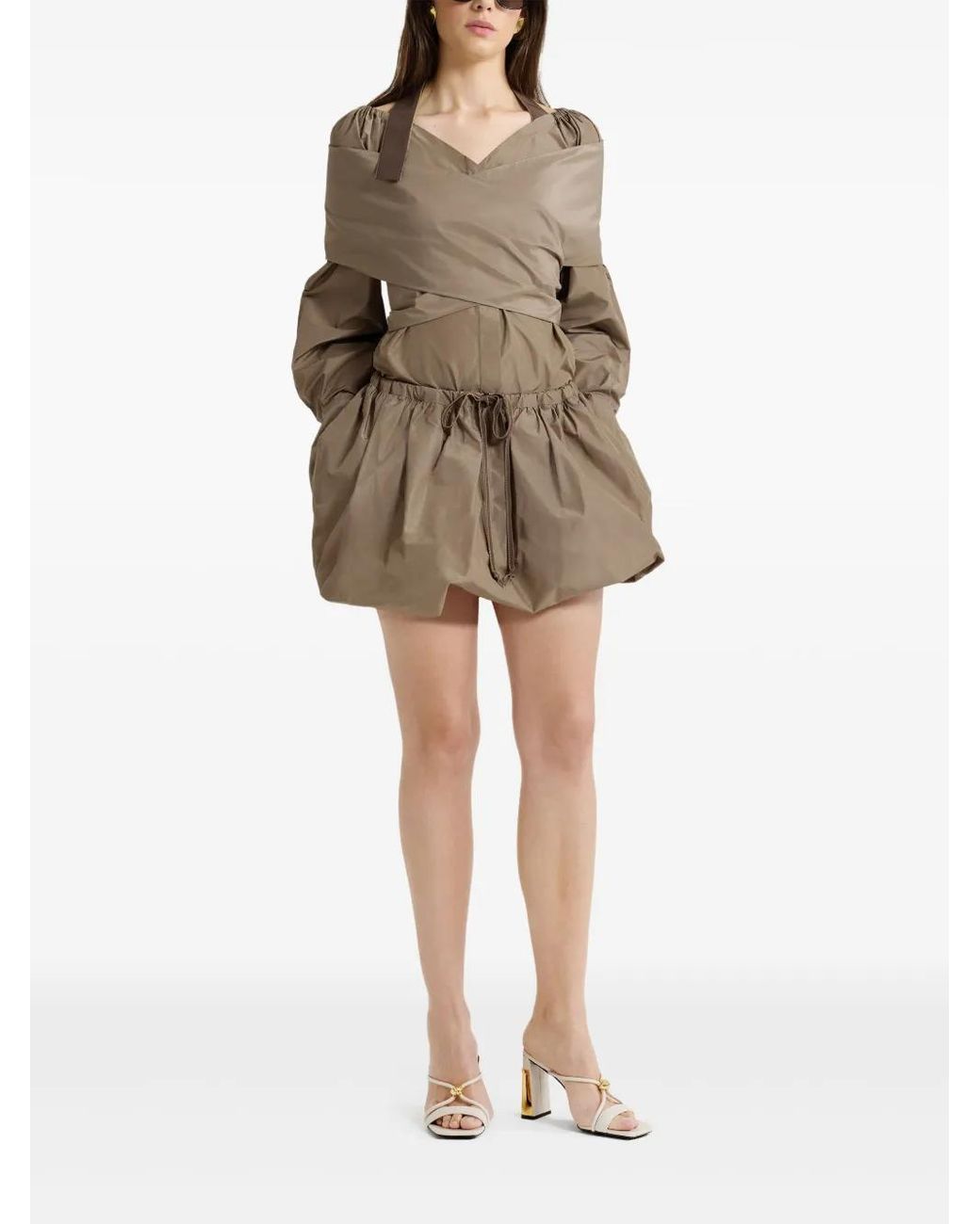 Patou Wrap Blouse in Green | Lyst