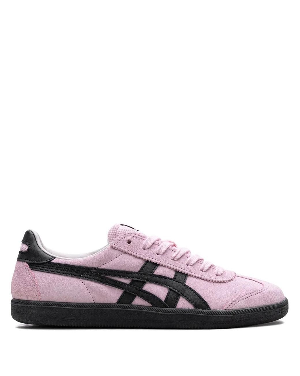 Onitsuka Tiger Suede Leather Contrasting Sneakers in Pink | Lyst UK