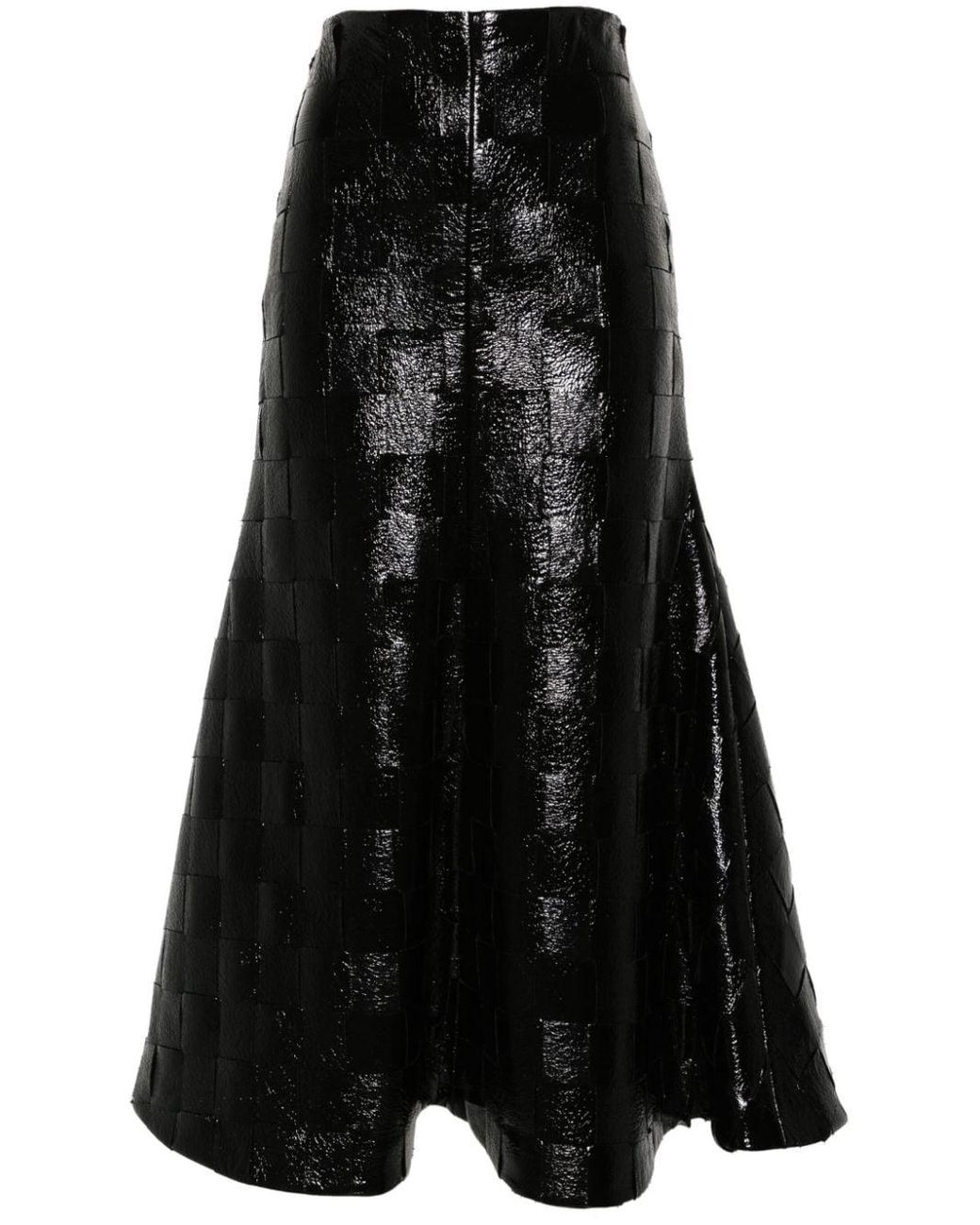Awake Mode Interwoven A Line Maxi Skirt In Black Lyst
