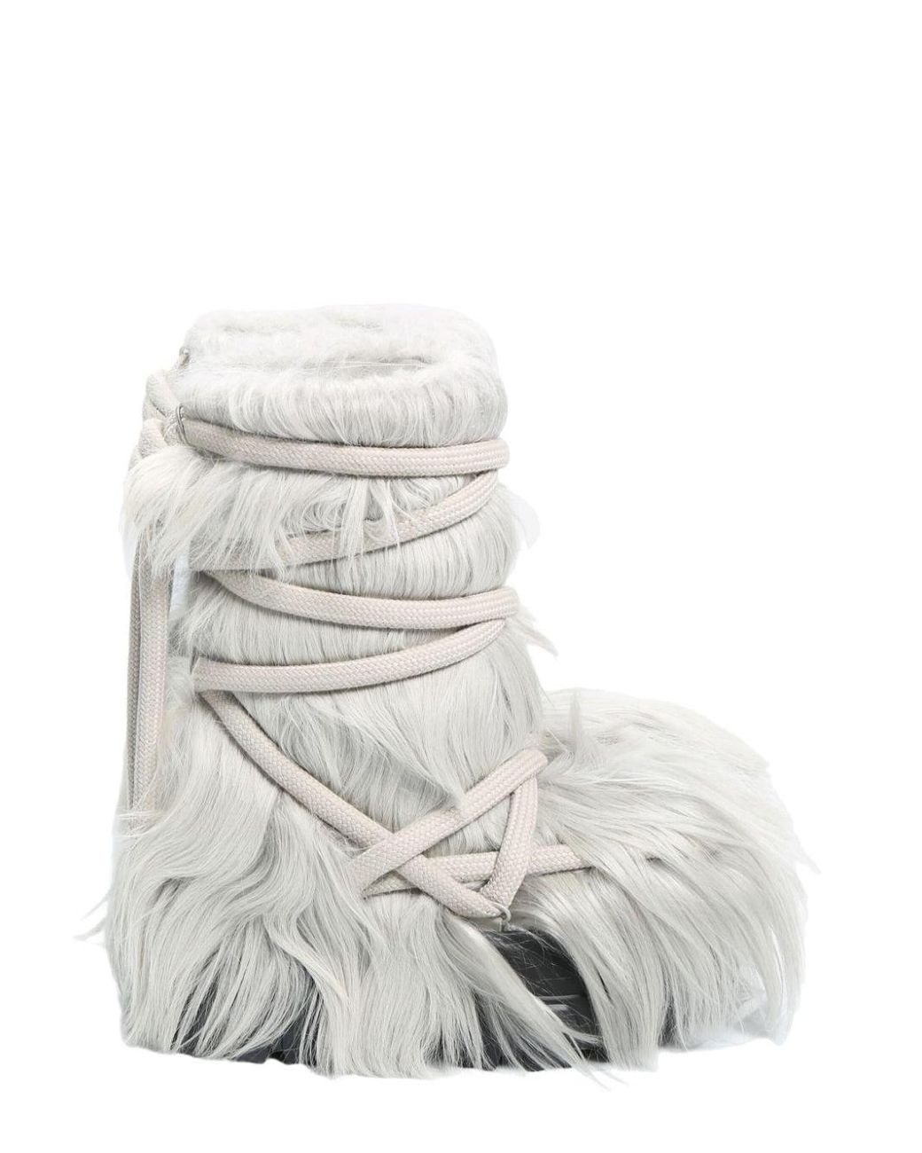 Rick Owens Lunar Mega Tractor Boots in White | Lyst