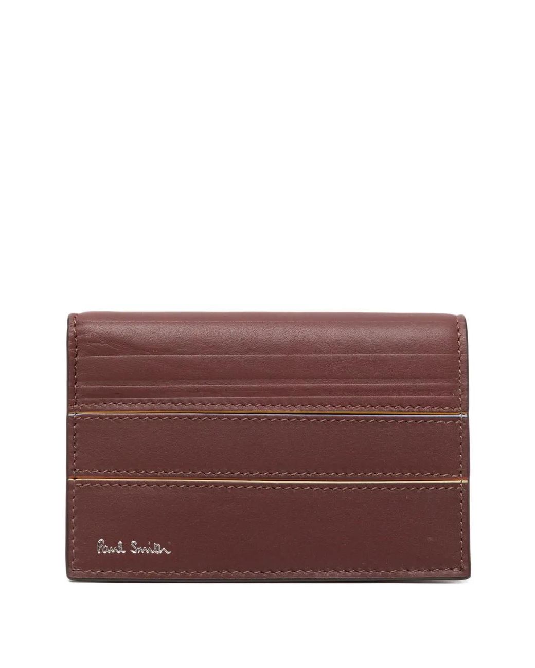 Paul Smith Striped Leather Wallet in Purple for Men | Lyst UK