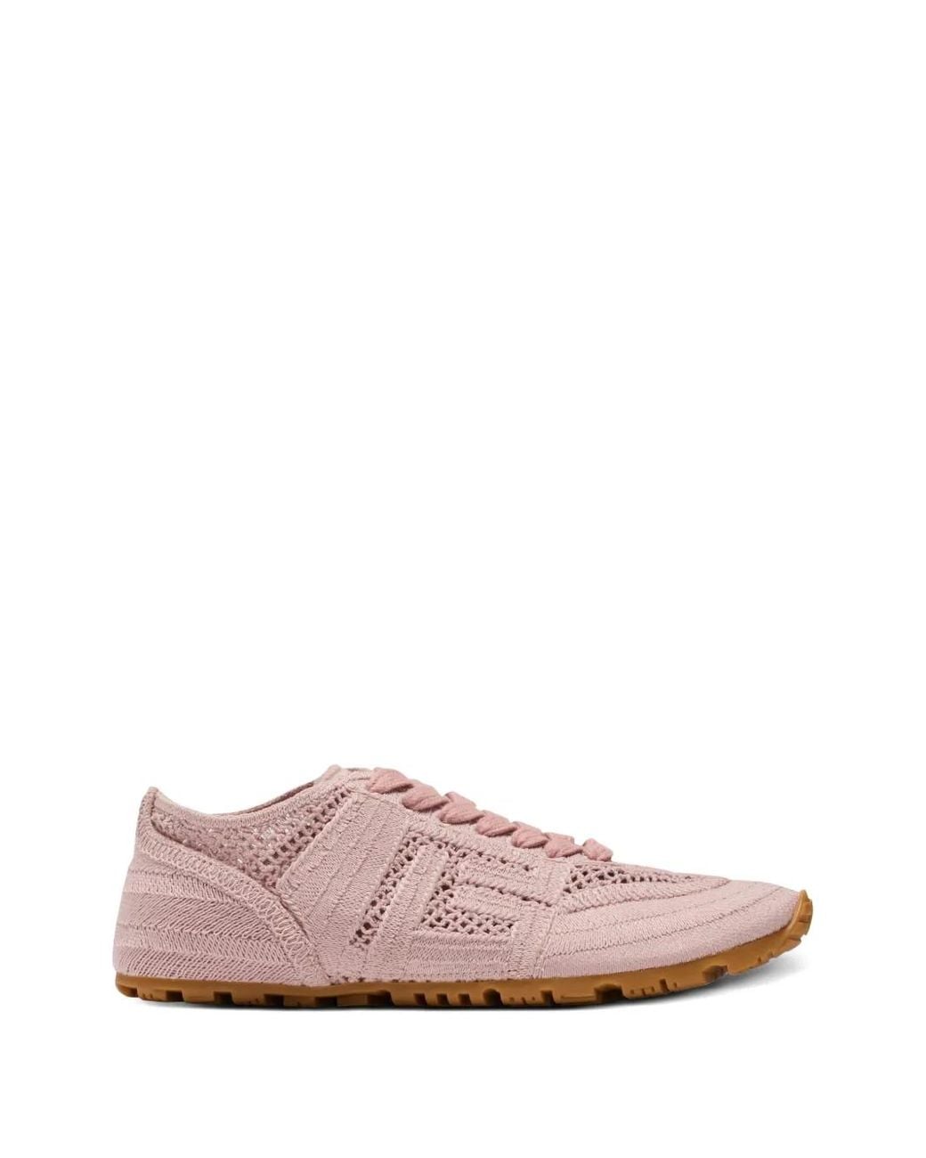Balmain Racer 45 Macramé Sneakers in Pink | Lyst UK