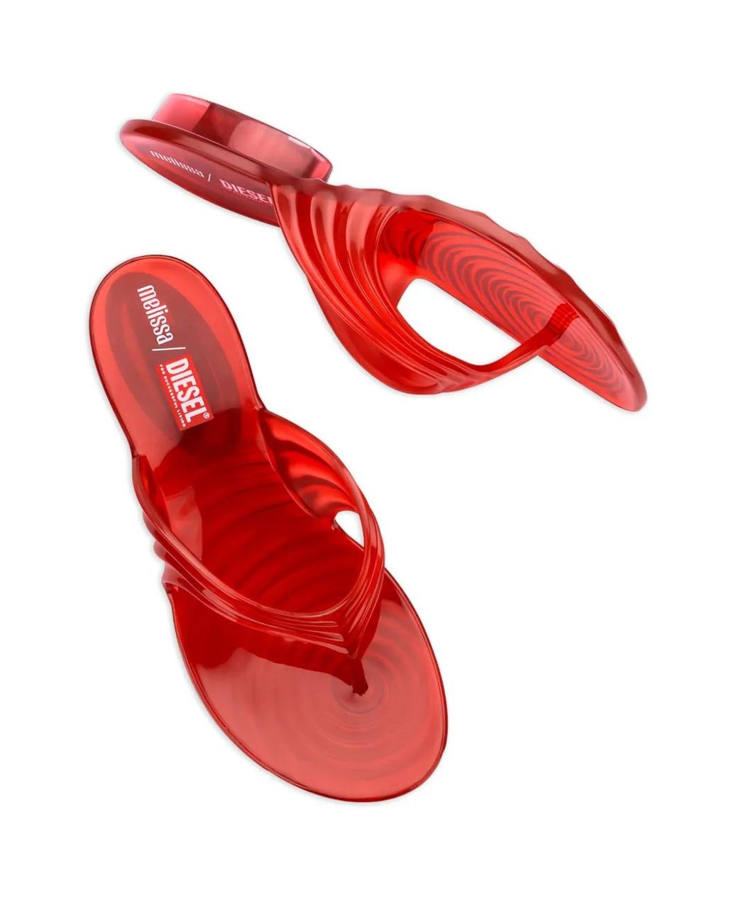 Melissa X Diesel Thong Flip-Flops in Red | Lyst