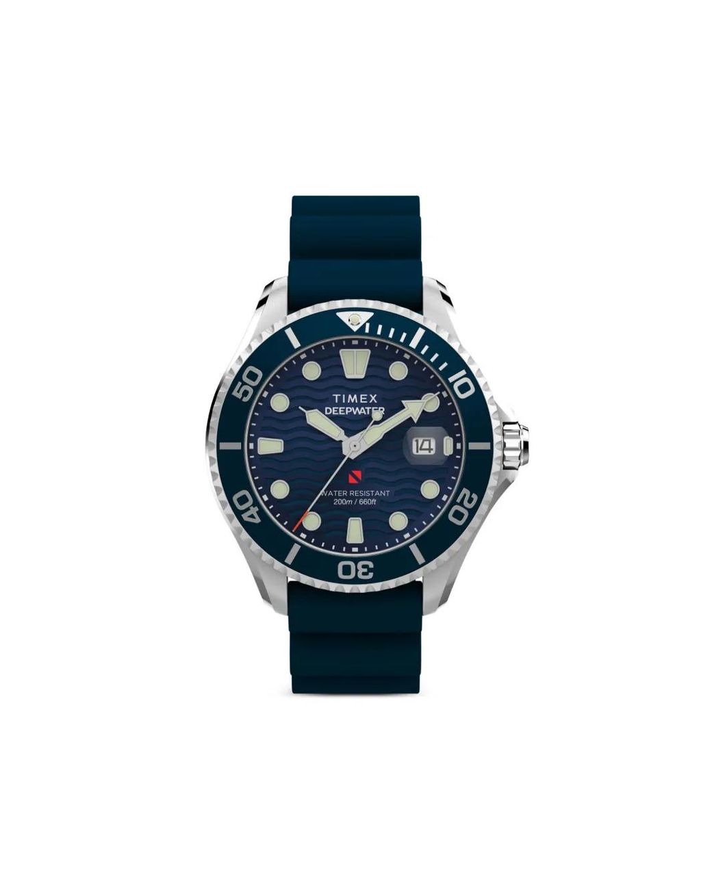 Timex Deepwater Meridian 200 44Mm in Blue for Men | Lyst
