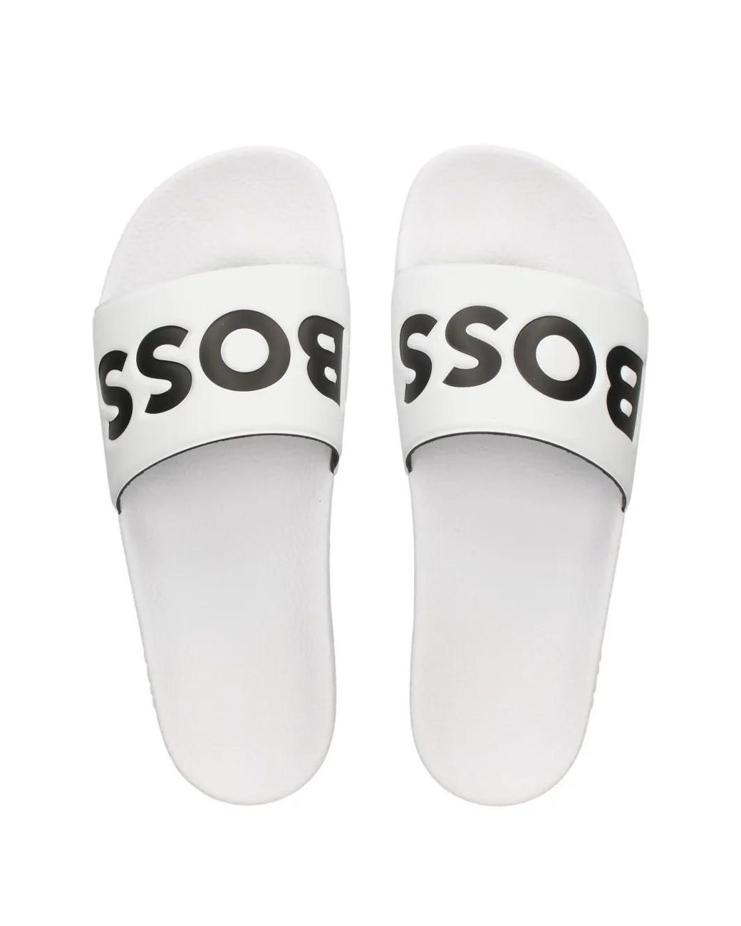 BOSS Aryeh Slides in White for Men | Lyst