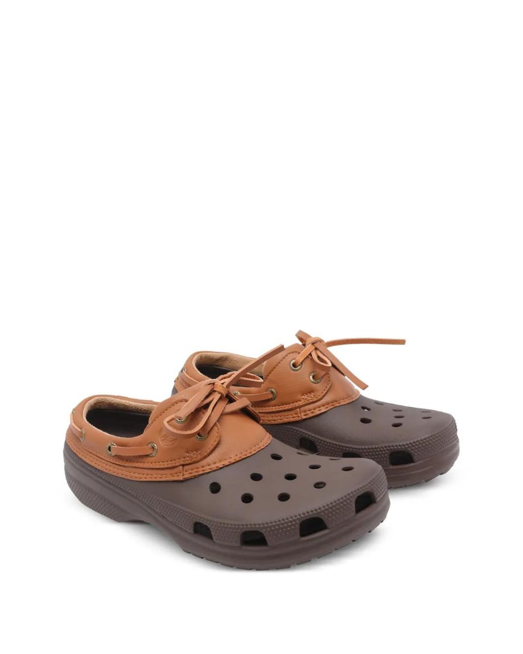 Crocs™ Classic Boat Shoe Sandals in Brown for Men | Lyst