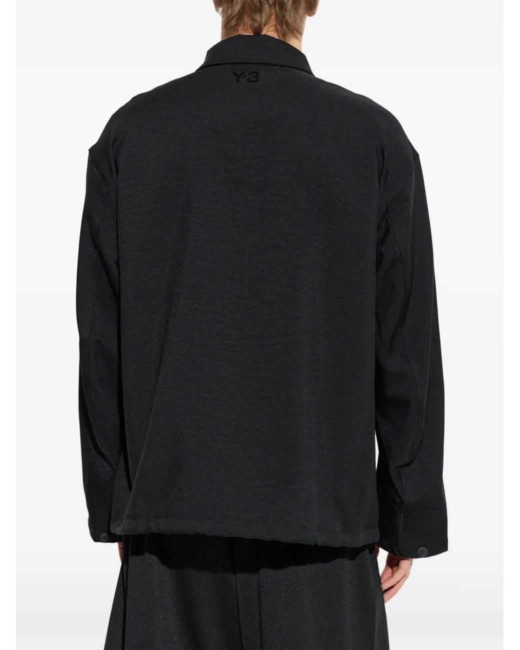 Y-3 Utility Chest-Pocket Jacket in Blue for Men | Lyst