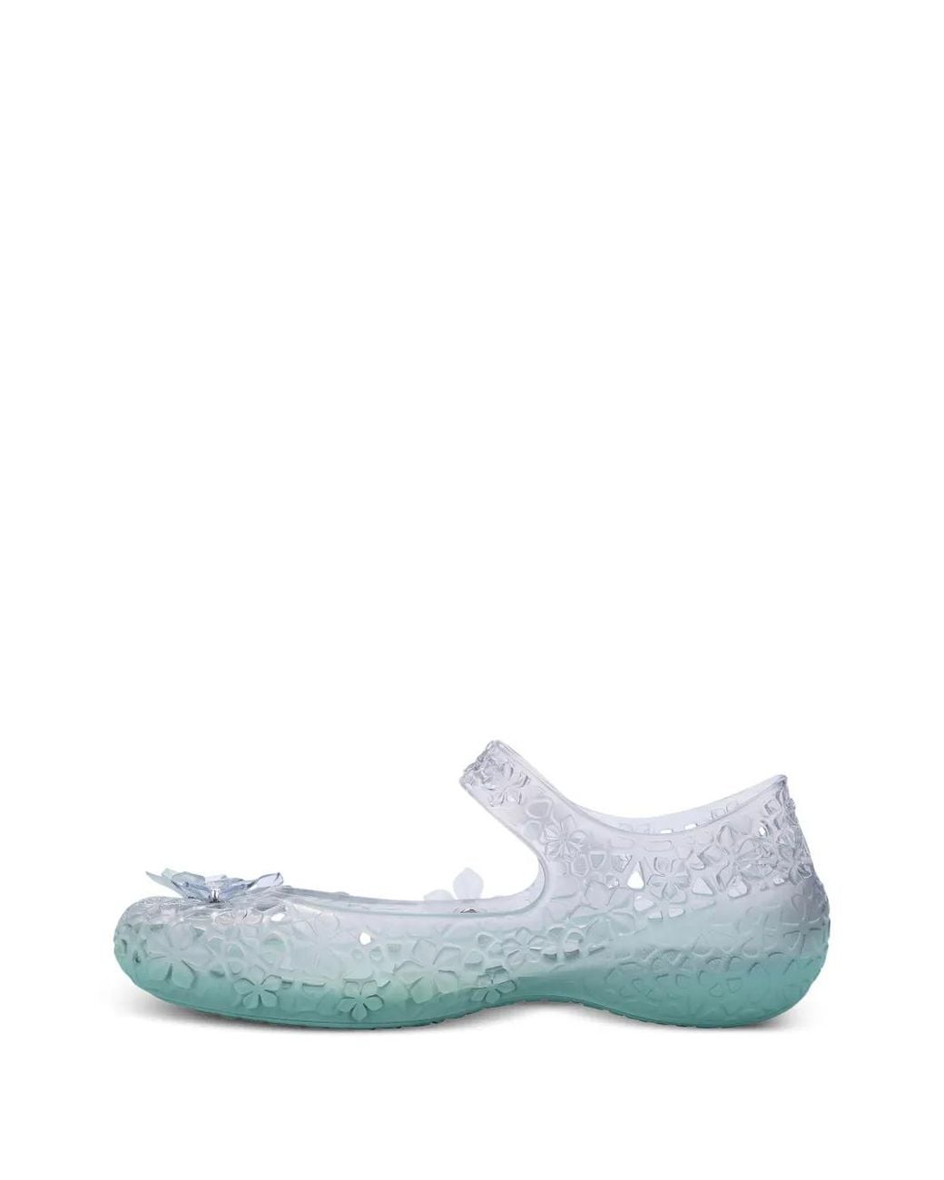 Melissa X Susan Fang Luna Bloom Floral-Appliqué Ballet Flats in Blue | Lyst