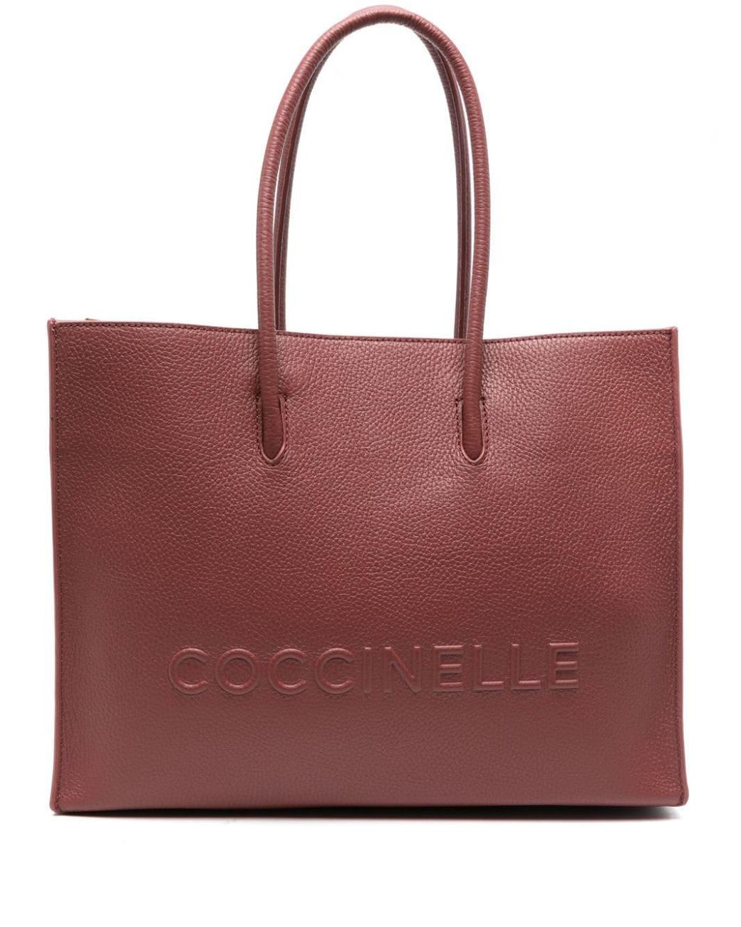 Coccinelle Medium Myrtha Leather Tote Bag in Red | Lyst