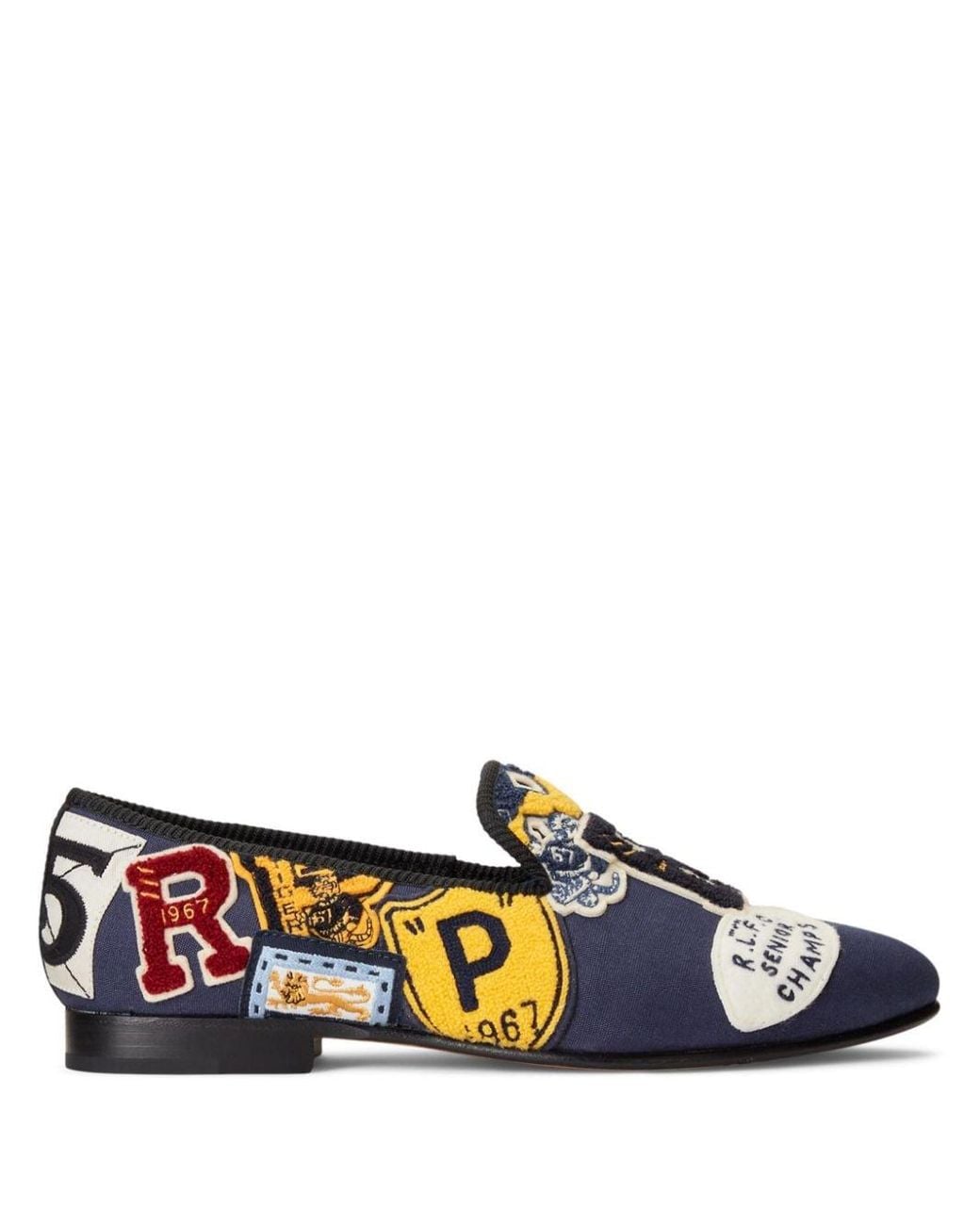 Polo Ralph Lauren Paxton Logo-patch Loafers in Blue for Men | Lyst UK