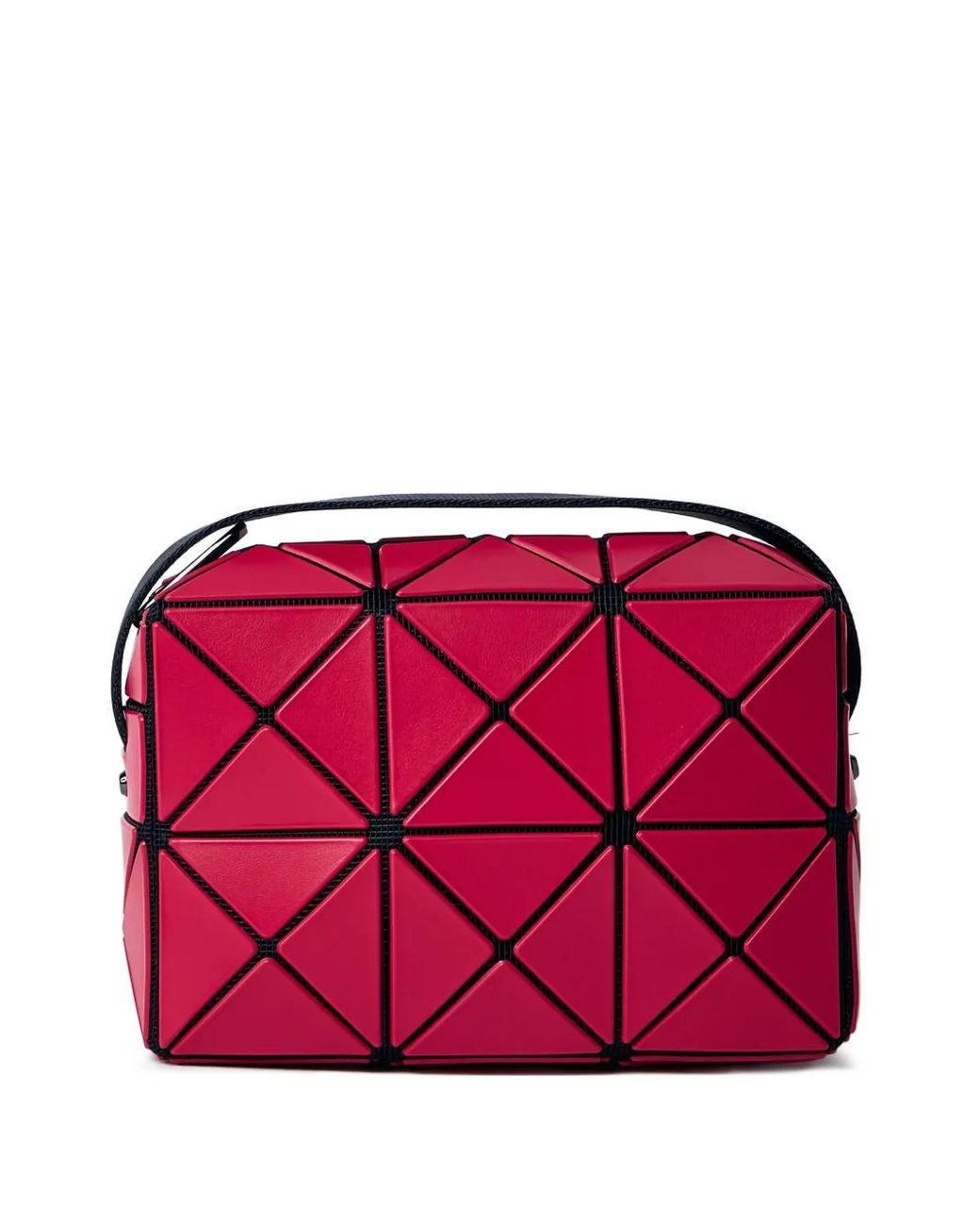 Issey Miyake Cuboid Messenger Bag in Red | Lyst