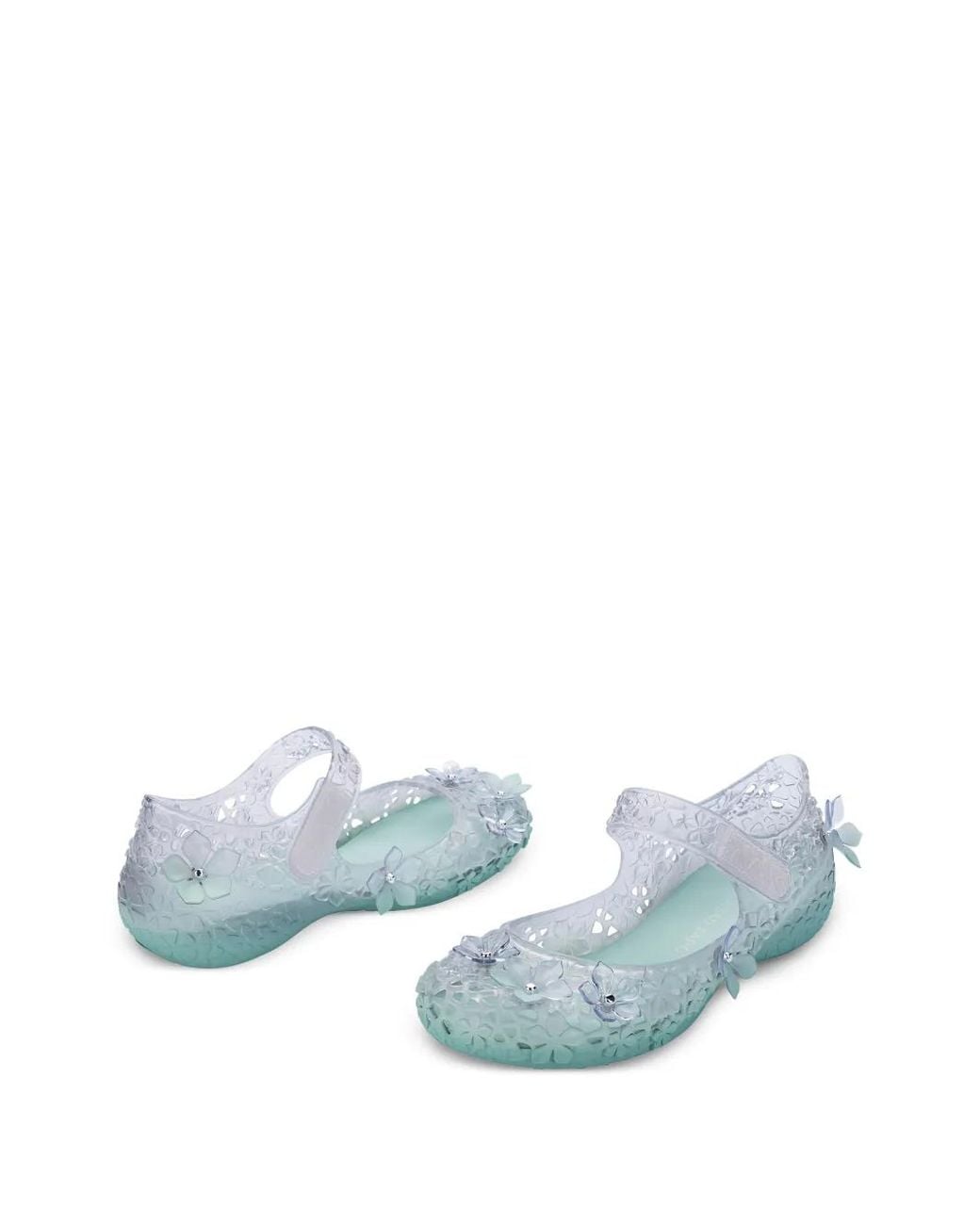 Melissa X Susan Fang Luna Bloom Floral-Appliqué Ballet Flats in Blue | Lyst