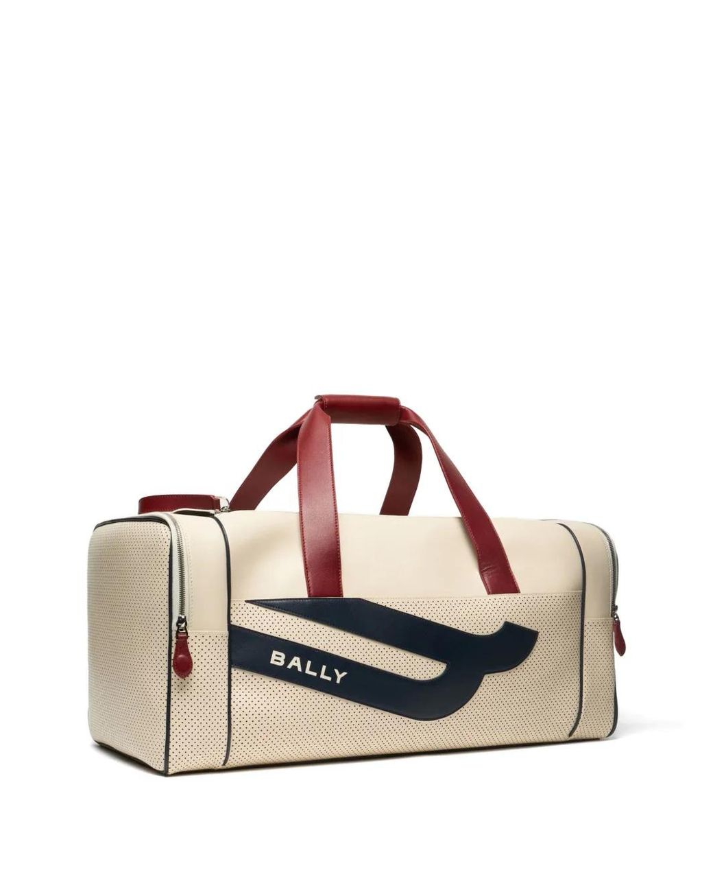 Bally Tennis Collection Leather Duffle Bag in Natural for Men | Lyst