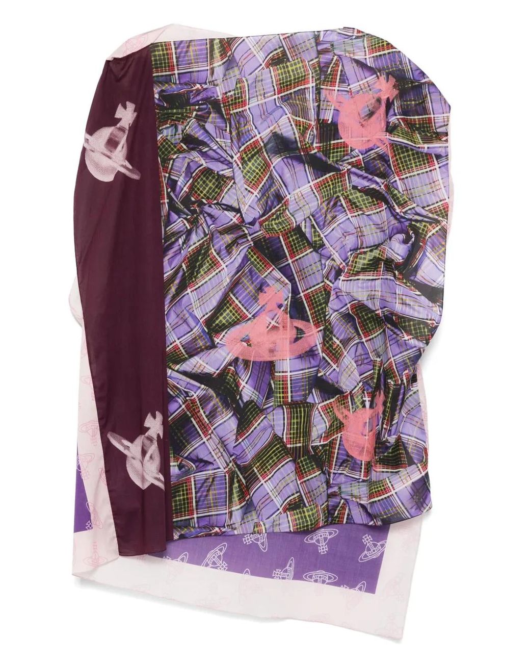 Vivienne Westwood Tartan Orb Beach Top in Purple | Lyst