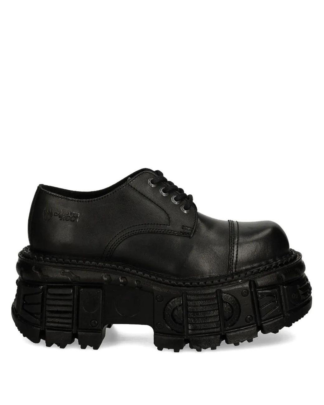 New Rock 60Mm Lace-Up Platform Shoes in Black | Lyst