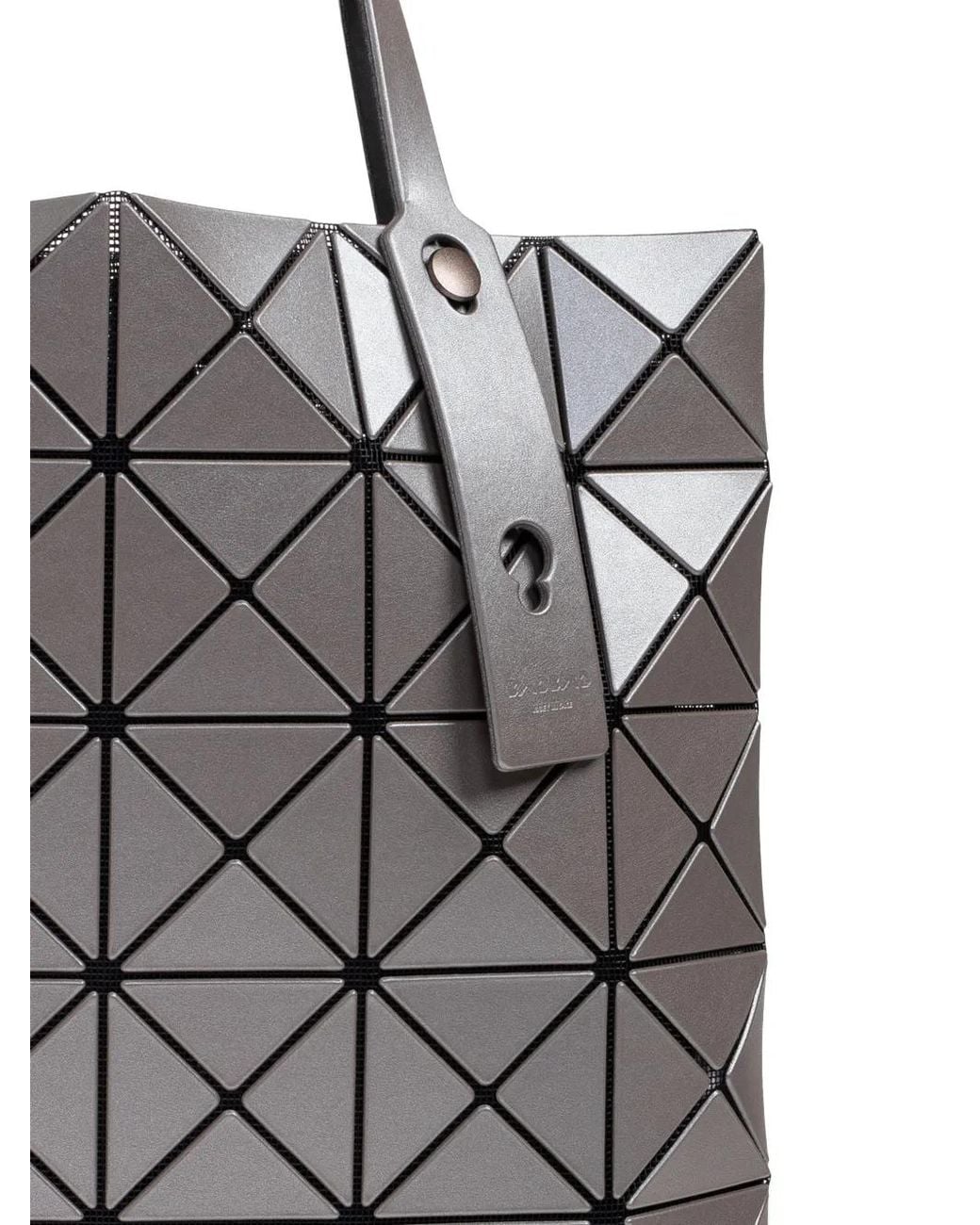 Issey Miyake Lucent Geometric Panels Tote Bag in Gray | Lyst