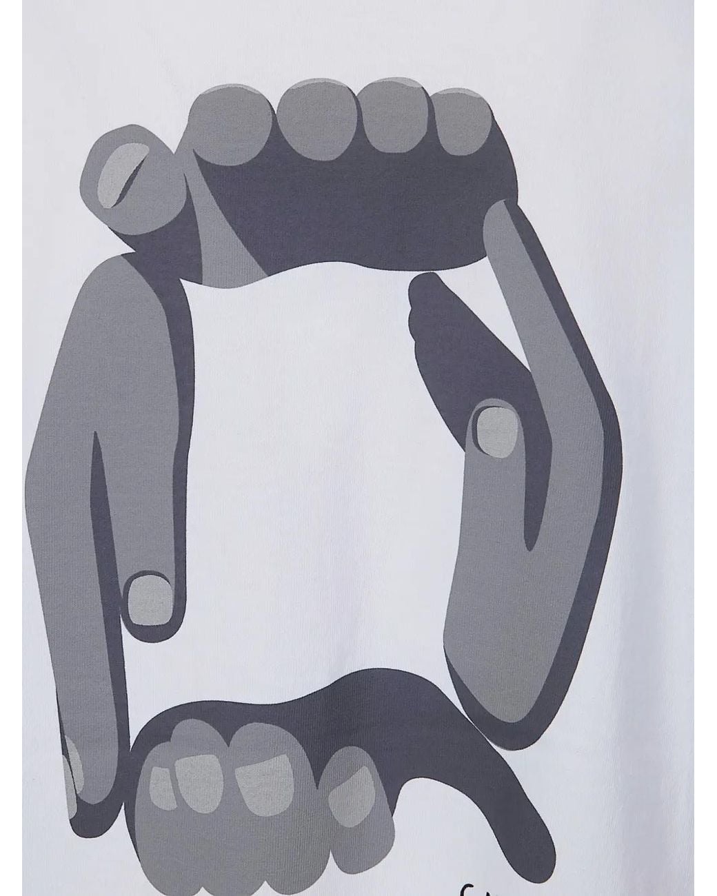 Sacai X Geoff Mcfetridge Print T-Shirt in White for Men | Lyst