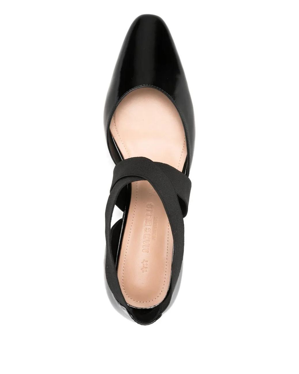 Marc Ellis 35Mm Elasticated Strap Pumps in Black | Lyst UK