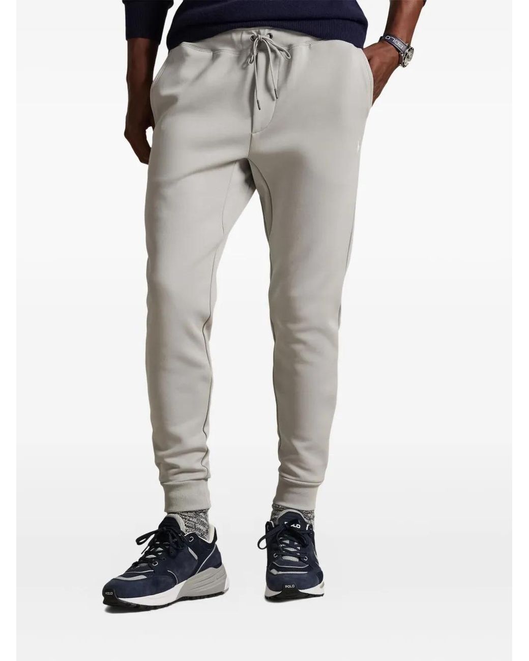 Polo Ralph Lauren Drawstring Jogger Track Pants in Gray for Men | Lyst