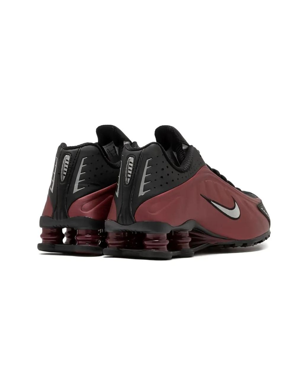 Nike Shox R4 "Team//Metallic" Sneakers in Red | Lyst