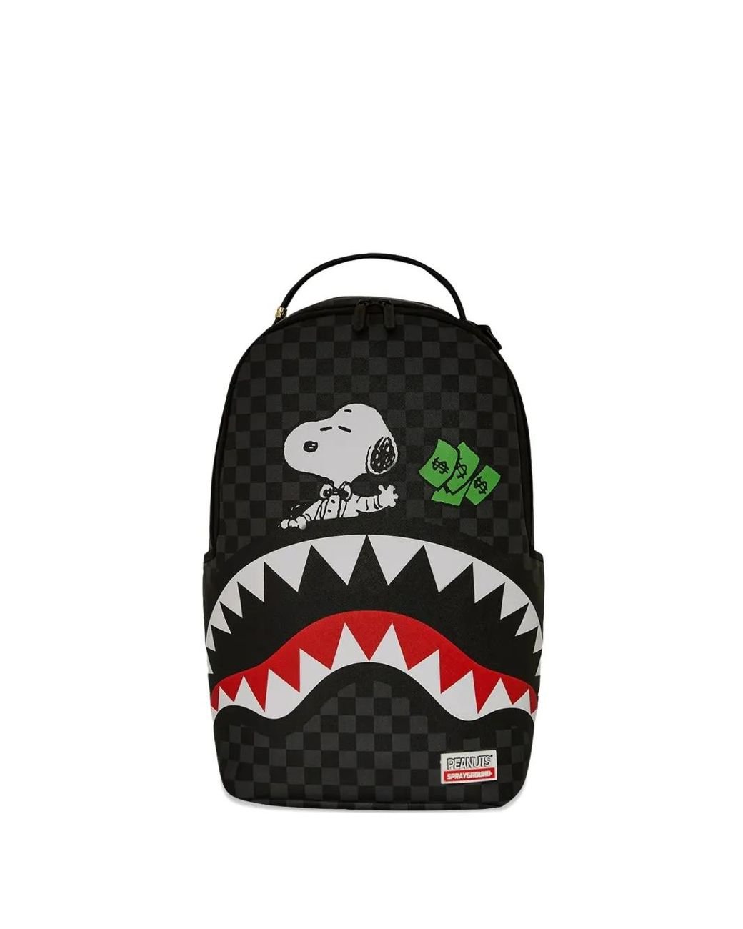 Sprayground Snoopy Top Shark Money Dlxsv Backpack in Black for Men ...