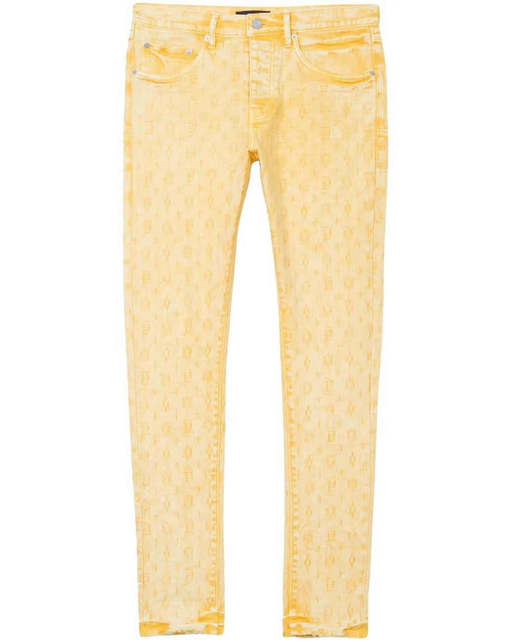 Purple Brand Jacquard Monogram in Yellow for Men | Lyst
