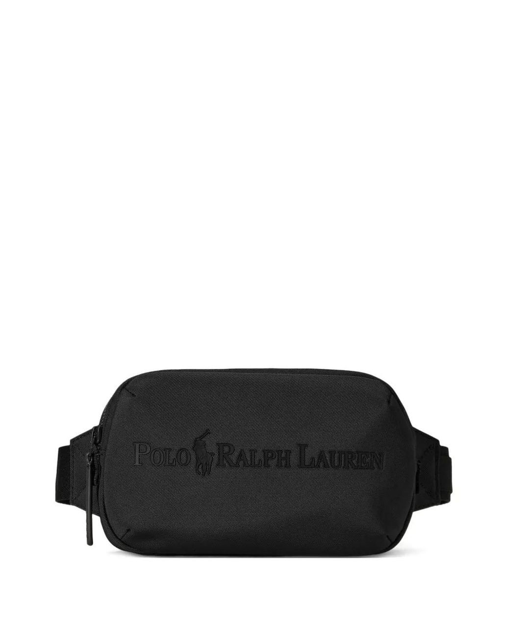 Polo Ralph Lauren Medium Logo-Embossed Belt Bag in Black for Men | Lyst
