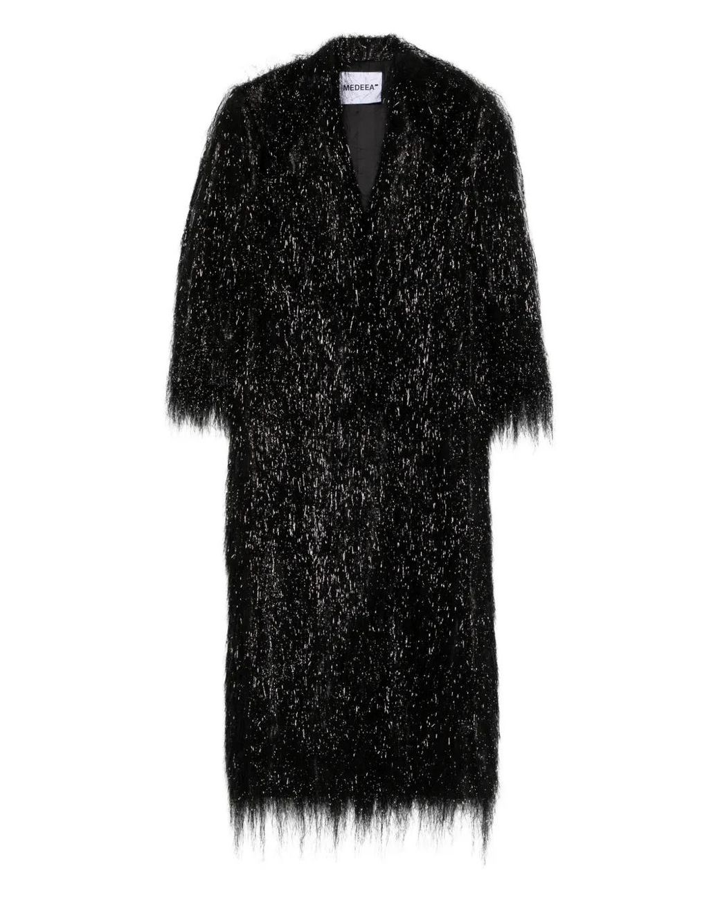 MEDEA Loose-Threads Coat in Black | Lyst UK