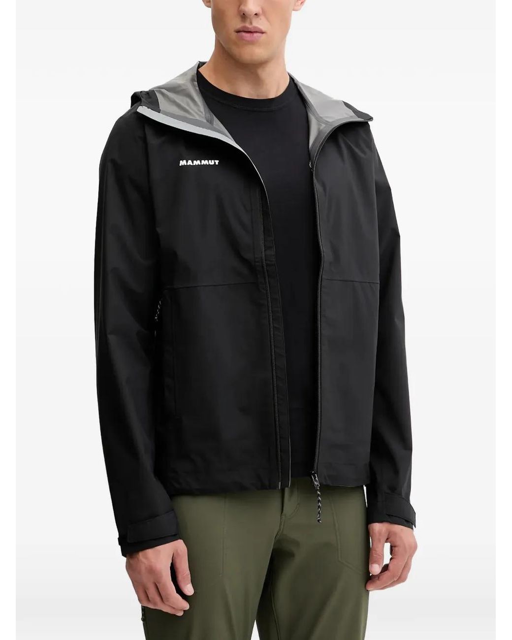Mammut Linard Logo-Print Performance Jacket in Black for Men | Lyst