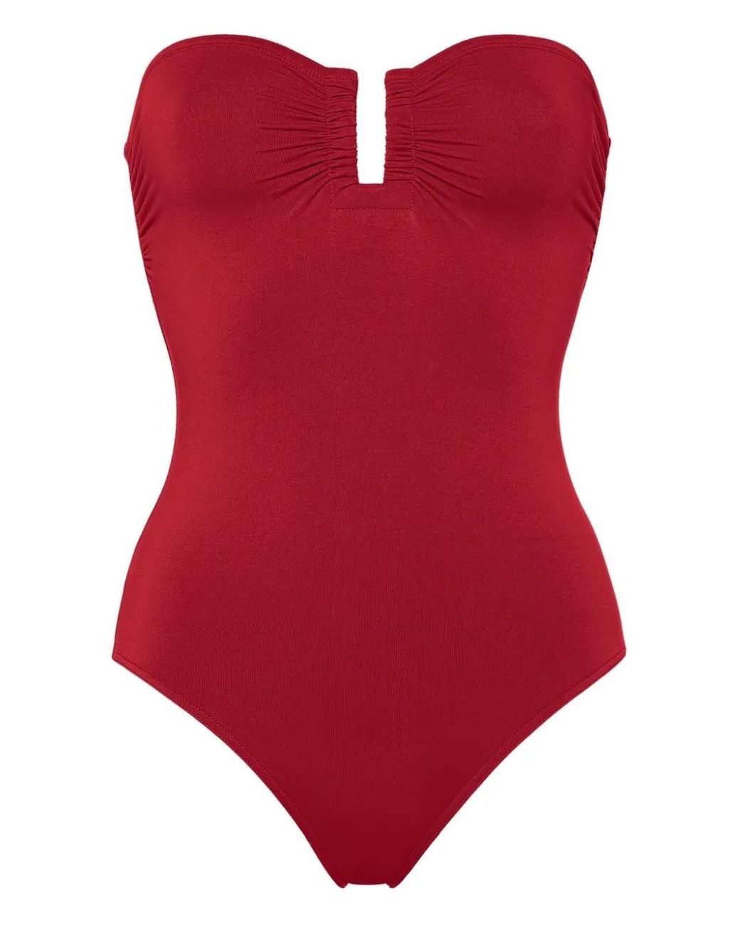 Eres Cassiopée Bustier-Neck Swimsuit in Red | Lyst