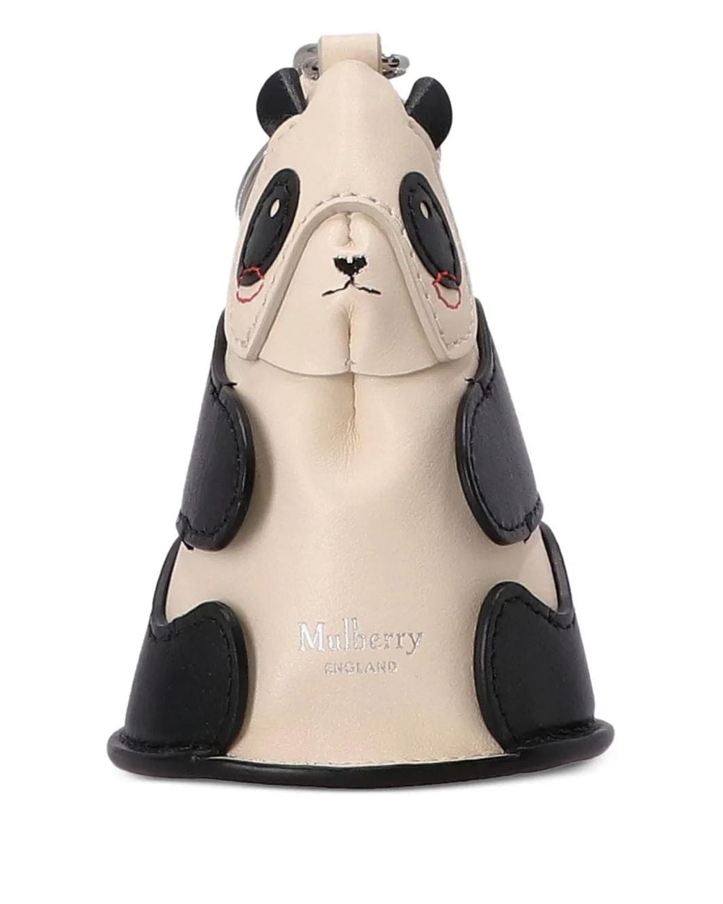 Mulberry Panda-Shaped Leather Keyring in Natural | Lyst