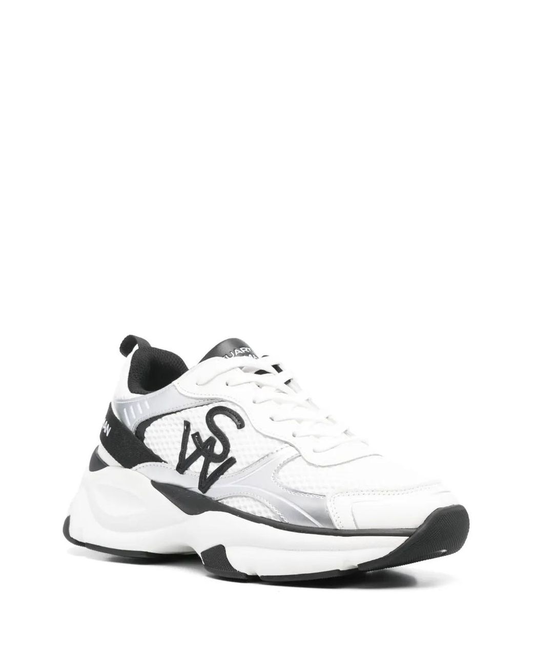 Stuart Weitzman Sw Logo-Appliqué Sneakers in White | Lyst