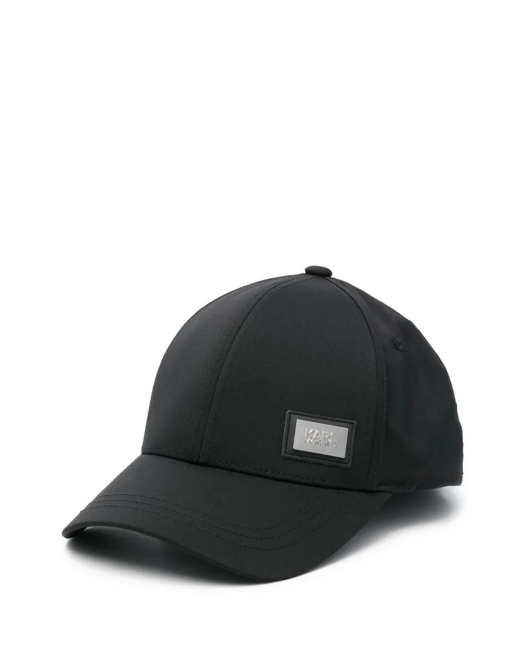 Karl Lagerfeld Logo-Patch Cap in Black for Men | Lyst UK