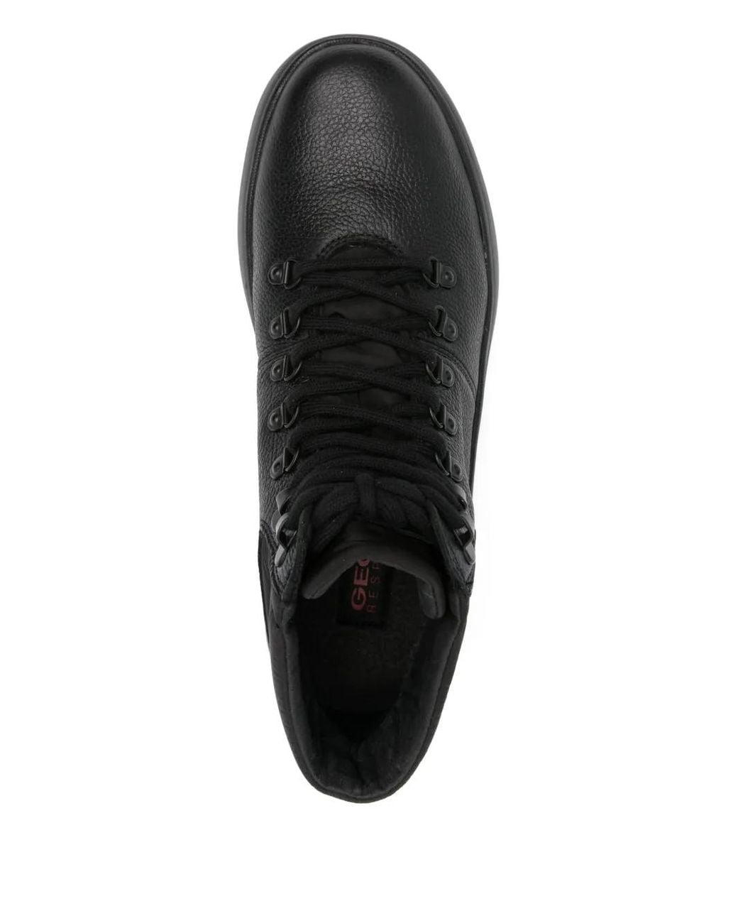 Geox Granito + Grip Lace-Up Padded Collar Boots in Black for Men | Lyst