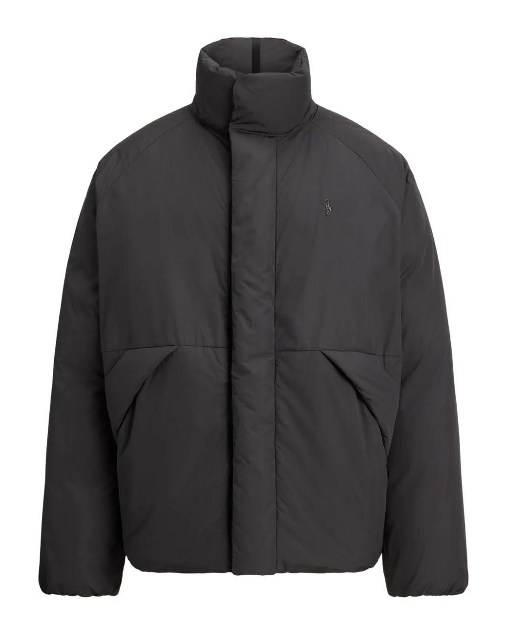 Polo Ralph Lauren Matte-Taffeta Puffer Jacket in Black for Men | Lyst