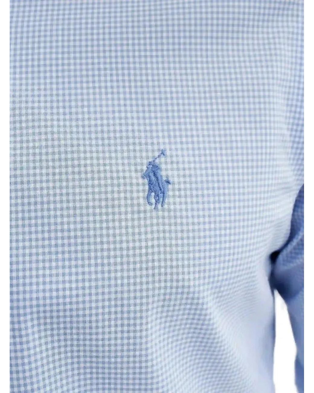 Polo Ralph Lauren Check-Pattern Shirt in Blue for Men | Lyst UK